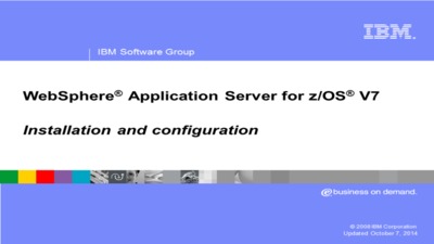z/OS installation and configuration - IBM Mediacenter