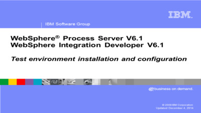 WebSphere Integration Developer test environment - Installation and ...