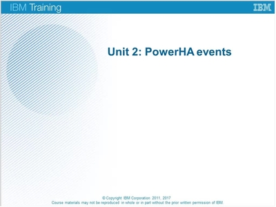 SSE- QV131 PowerHA SystemMirror for AIX III Unit 2-20180322 2004-1 ...