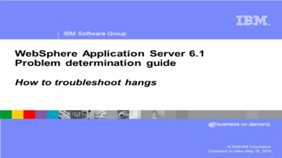 How to troubleshoot hangs - IBM MediaCenter
