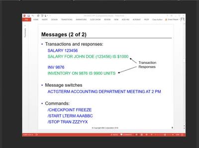 CM18 IMS TM Application Programming Unit 1 Part 2 - IBM Mediacenter