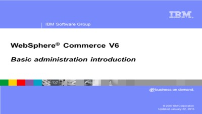 Basic administration introduction - IBM Mediacenter