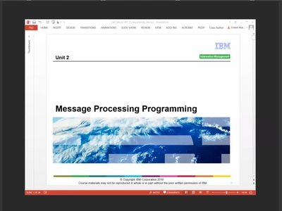 CM18 IMS TM Application Programming Unit 2 Part 1 - IBM Mediacenter