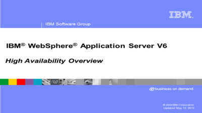 High availability overview - IBM MediaCenter