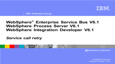 Service call retry - IBM MediaCenter
