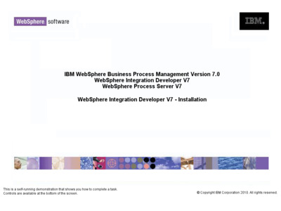 Installing WebSphere Integration Developer and the WebSphere test ...