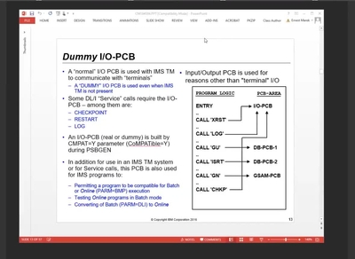 CM18 IMS TM Application Programming Unit 4 Part 2 - IBM Mediacenter