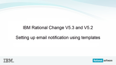 Setting up email notification using templates - IBM MediaCenter