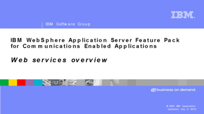 Web services overview - IBM MediaCenter