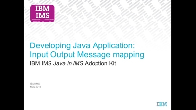 Defining an input and output message - IBM Mediacenter