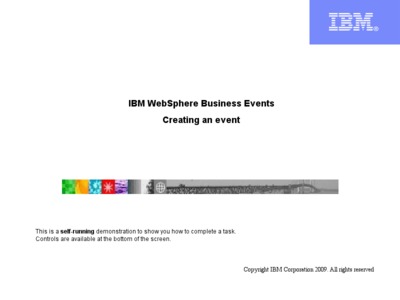 Creating an event - IBM MediaCenter