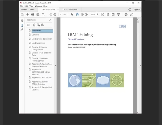CM18 IMS TM Application Programming Unit 3.1 Lab 2 Part 1 - IBM MediaCenter