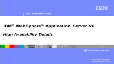 High availability details - IBM Mediacenter