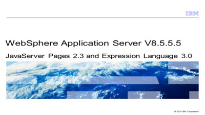 JavaServer Pages 2.3 and Expression Language 3.0 - IBM MediaCenter