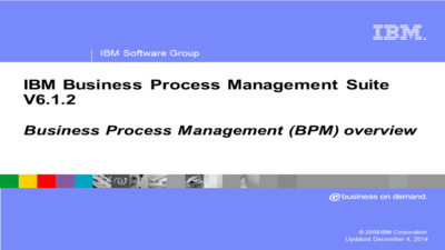 Business Process Management introduction - IBM Mediacenter