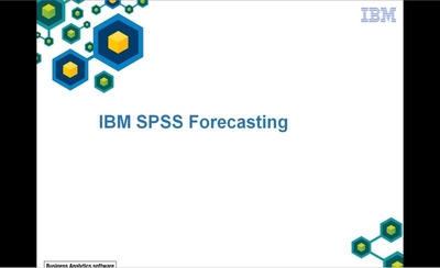 IBM SPSS Statistics Forecasting demo - IBM Mediacenter