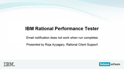 Email notification does not work when run completes - IBM MediaCenter