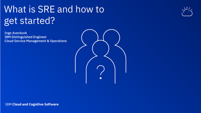 What is SRE and how to get started - Thought Leaders Webinar Series ...