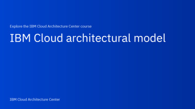 IBMs architectural model - IBM Mediacenter