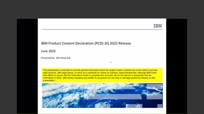 IBM Product Content Declaration (PCD) 2Q 2022 Release - IBM Mediacenter