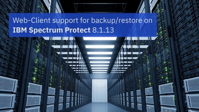 IBM Spectrum Protect 8.1.13 Web Gui - Demo - IBM Mediacenter