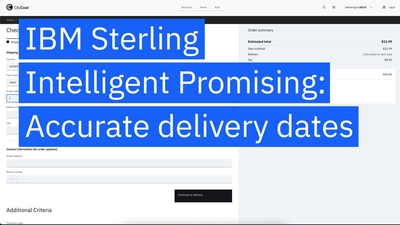 IBM Sterling Intelligent Promising: Accurate Delivery Dates - IBM ...