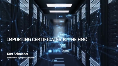 Installing HMC Certificates - IBM Mediacenter