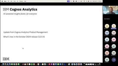 Cognos Analytics 12.0.4 - What's New webinar - IBM Mediacenter