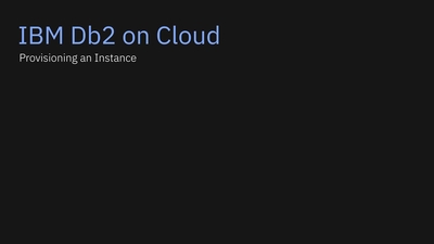 IBM Db2 on Cloud Demo - IBM Mediacenter