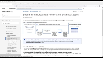 Importing the Knowledge Accelerators Business Scopes - IBM MediaCenter