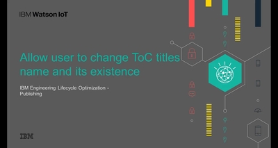Customize TOC names for HTML split mode - IBM Mediacenter