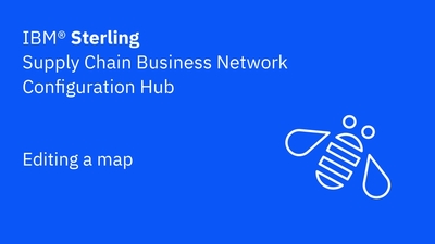 Editing a map - IBM Sterling Supply Chain Business Network ...