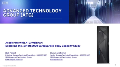 Exploring the IBM DS8 Safeguarded Copy Capacity Study - 04042024 - IBM ...