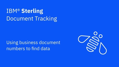 Using business document numbers to find data in IBM Sterling Document ...