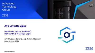 NVMe Demo with IBM Storage Ceph - IBM Mediacenter