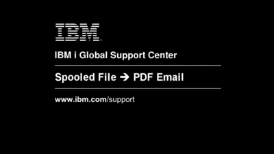 Sending Spooled Files as Email - IBM Mediacenter