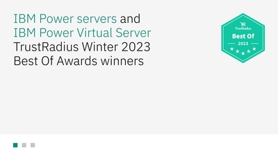 IBM Power 2023 TrustRadius Badges - IBM Mediacenter
