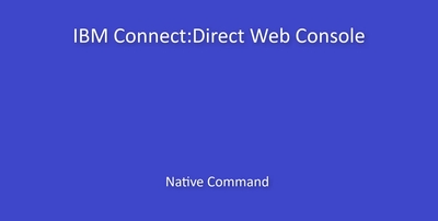 Native command management CDZ - IBM Mediacenter