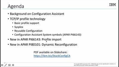 TCP/IP Stack Configuration with Config Assistant for z/OS CS - IBM Mediacenter