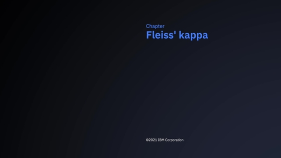 SPSS Statistics Early Access Program - Fleiss' kappa - IBM MediaCenter