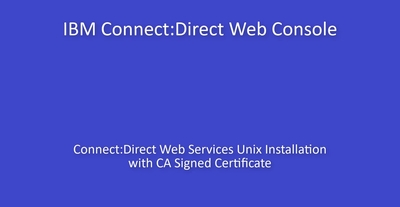 Unix silent installation CA signed certificate - IBM Mediacenter