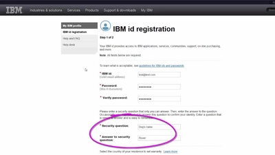 How to obtain an IBM ID - IBM Mediacenter