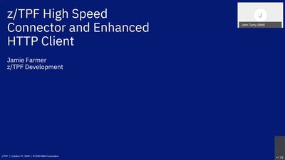 z/TPF Internship: High Speed Connector - IBM Mediacenter