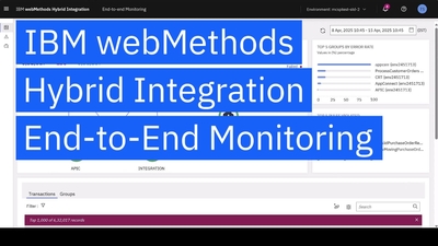 IBM webMethods Hybrid Integration End-to-end monitoring - IBM Mediacenter