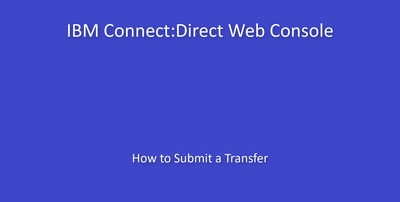 Submit transfer - IBM Mediacenter