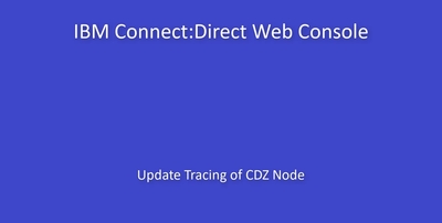 Trace management CDZ - IBM Mediacenter