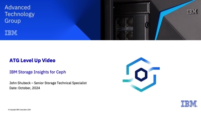 IBM Storage Insights for Ceph - IBM Mediacenter