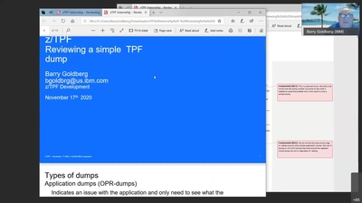 z/TPF Internship: Dump Reviews - IBM Mediacenter