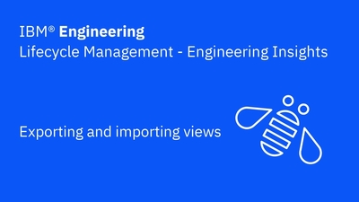 Exporting and importing views - IBM Engineering Lifecycle Management ...