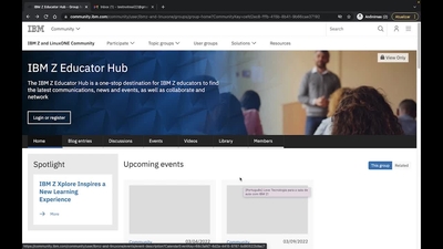 IBM Z Educator Hub Walkthrough - IBM Mediacenter